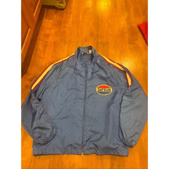 datsun | Jackets & Coats | Vintage 7s Datsun Racing Jacket Xl Crown ...